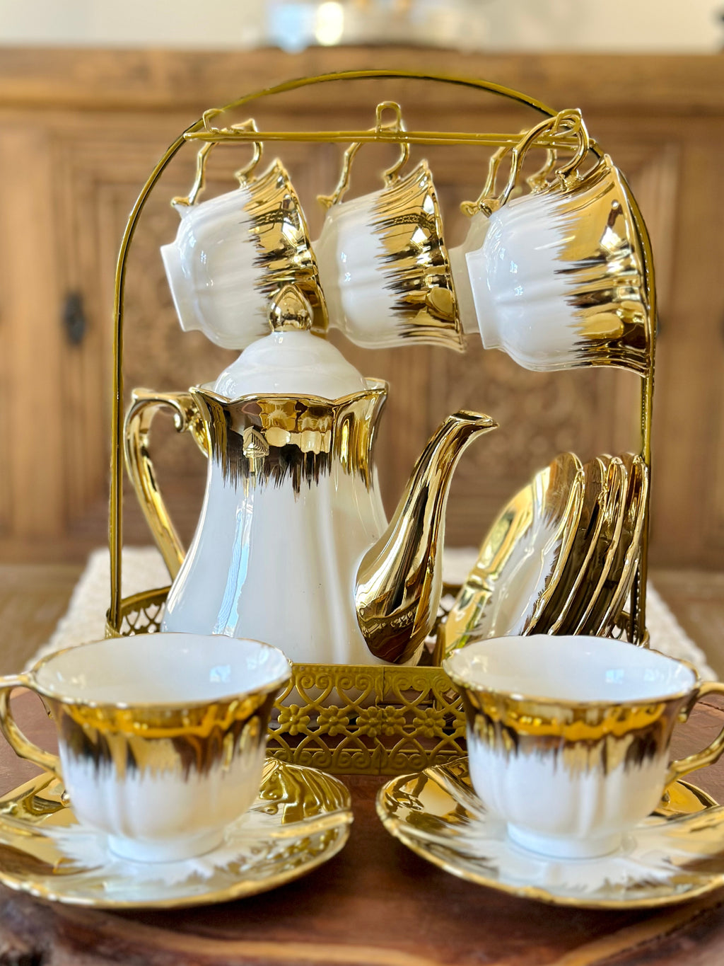 Luxury Teapot Set Gold and Sliver – FANISHA HOME PTY LTD